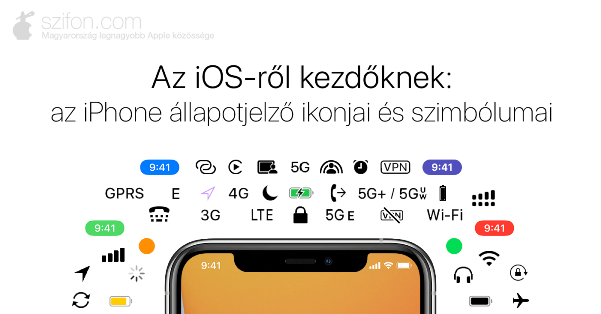 Az iOS-ről kezdőknek: az iPhone állapotjelző ikonjai és szimbólumai ...